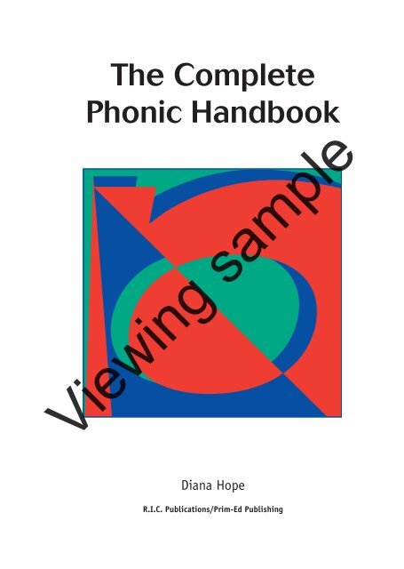 PR-1116UK The Complete Phonics Handbook