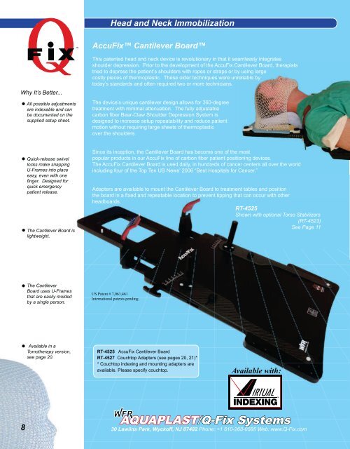AQUAPLAST/Q-Fix Systems - PI Medical