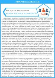 Project Management PhD Research Proposal Sample