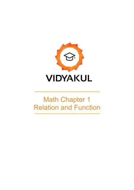 Ncert Solution Class 12 Maths Chapter 1 Relation And Function