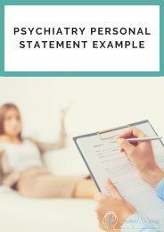 Pulmonary Fellowship Personal Statement Sample