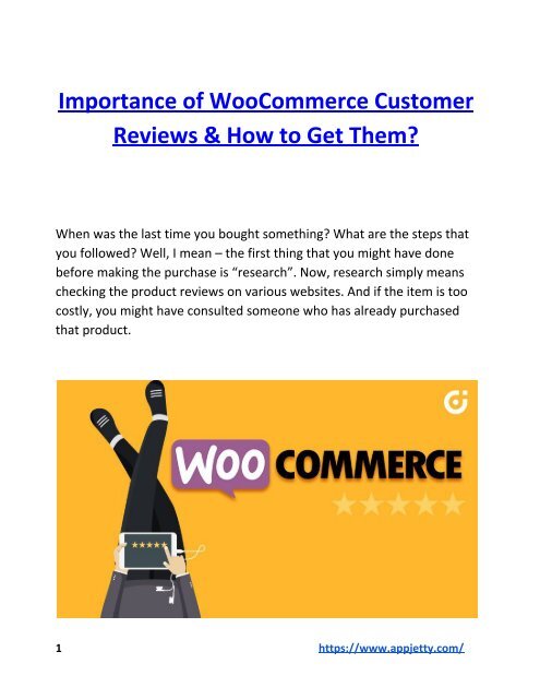 Importance of WooCommerce Customer Reviews & How to Get Them?