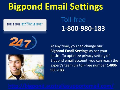 Bigpond Email Settings 1-800-980-183| Synchronization issue