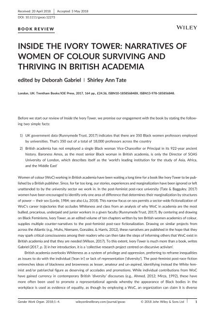Book Review by Dr Sadhvi Dar and Dr Udeni Salmon 2018