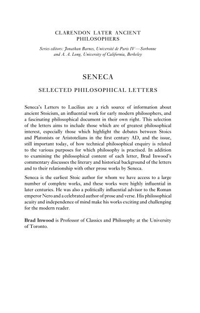 Letters of Seneca
