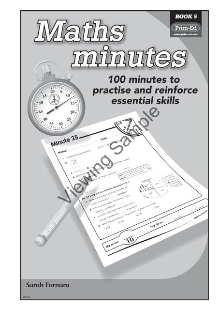 PR-6081IRE Maths Minutes - Book 5