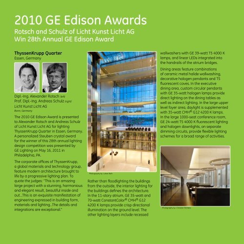 2010 GE Edison Awards - GE Lighting
