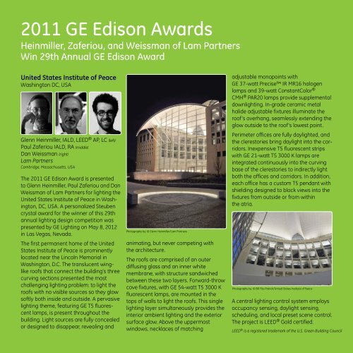 2011 GE Edison Awards - GE Lighting