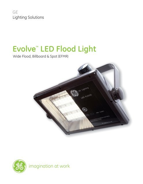 EvolveÃ¢Â Â¢ LED Flood Light - Wide Billboard & Spot - GE Lighting