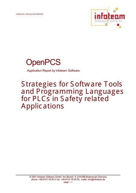 OpenPCS - infoteam Software