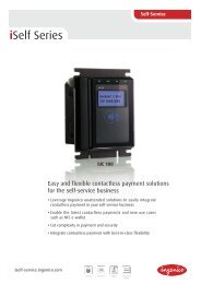 iSelf Series brochure: iUP 250 + iUR 250 + iUC 150 and ... - Ingenico