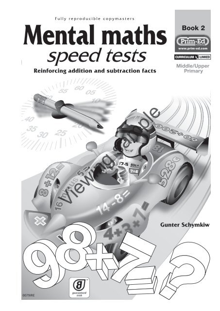 PR-0079IRE Mental Maths Speed Tests - Book 2