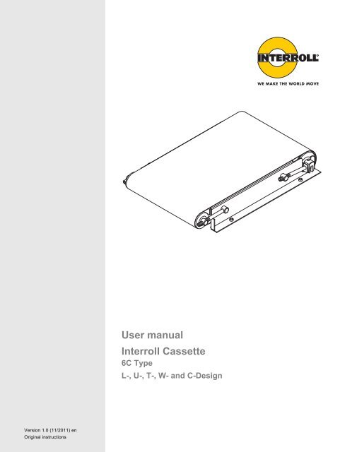 User manual Interroll Cassette