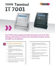 Technical Data Terminal IT 7001 - isgus