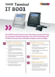 ISGUS Terminal IT 700 FP / IT 800 FP