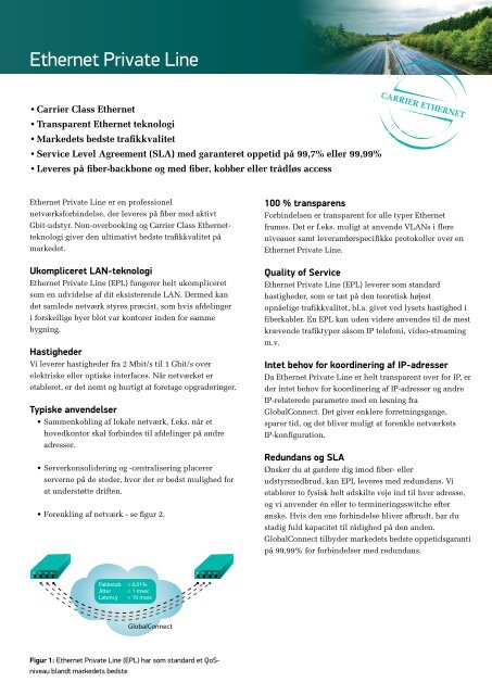 Ethernet Private Line Carrier Class