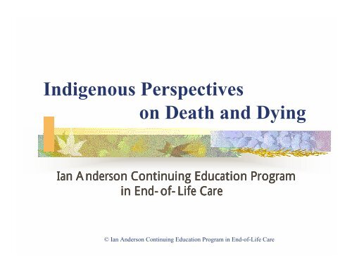 PPT Indigenous Perspectives