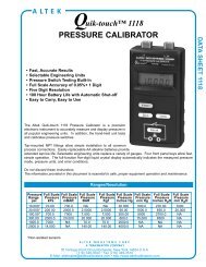 Altek Model 941 and 942 Frequency Calibrator Field - Altek Calibrator
