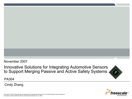 Innovative Solutions for Integrating Automotive Sensors to Support ...