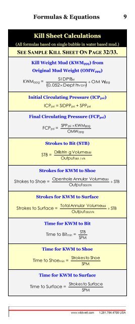 Formulas & Equations 9 Ki