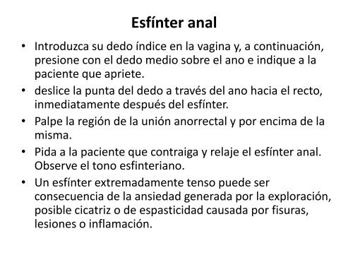 Esfínter anal • Introd