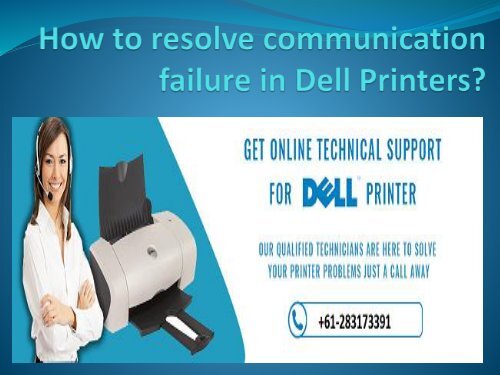 How to resolve communication failure in Dell Printers - Copy