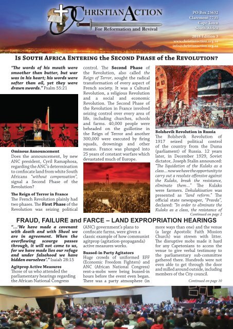Is South Africa Entering the Second Phase of the Revolution? - Edition ...