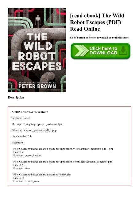 [read ebook] The Wild Robot Escapes (PDF) Read Online