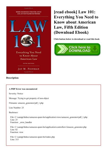 [read ebook] Law 101 Everything You Need to Know about American Law ...