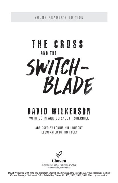 The Cross and the Switchblade, Young Reader's Edition