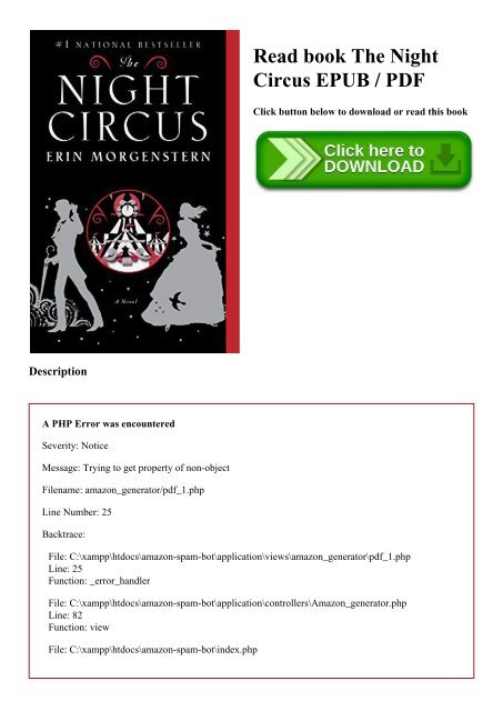 Read book The Night Circus EPUB PDF