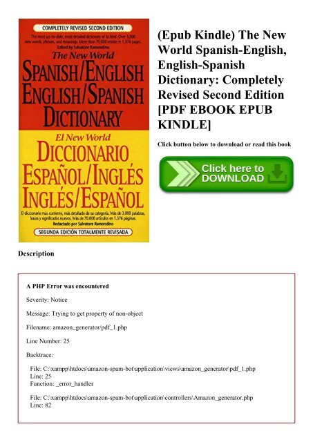(Epub Kindle) The New World Spanish-English English-Spanish Dictionary ...
