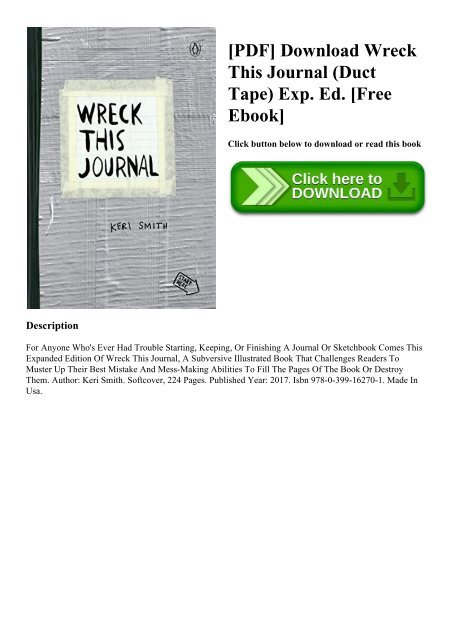 Destroy This Book Pages - Book Review Destroy This Book In The Name Of ...