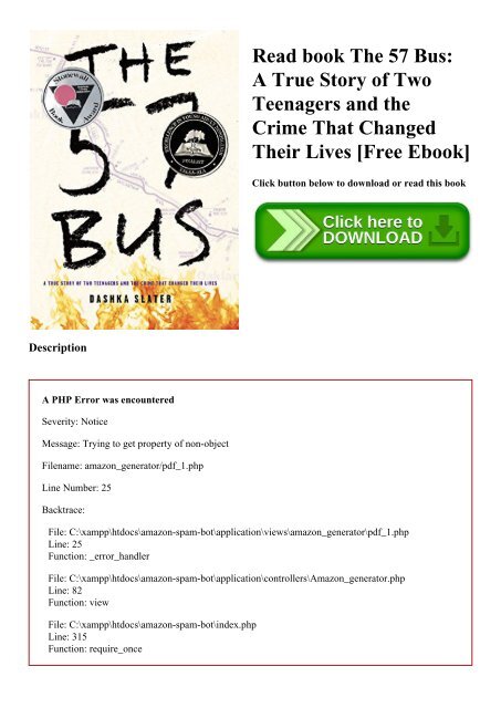 Read book The 57 Bus A True Story of Two Teenagers and the Crime That ...