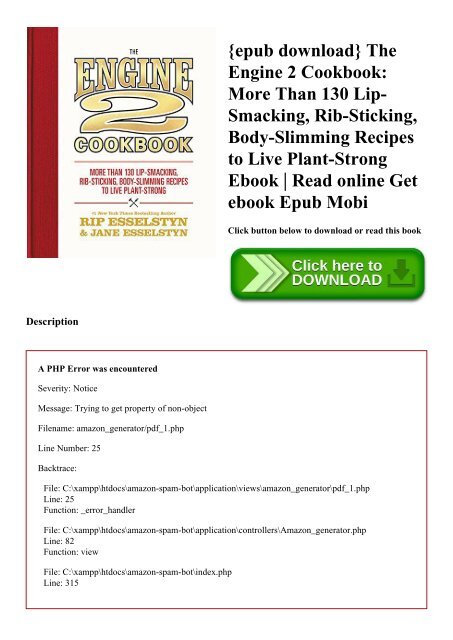 {epub download} The Engine 2 Cookbook More Than 130 Lip-Smacking Rib ...
