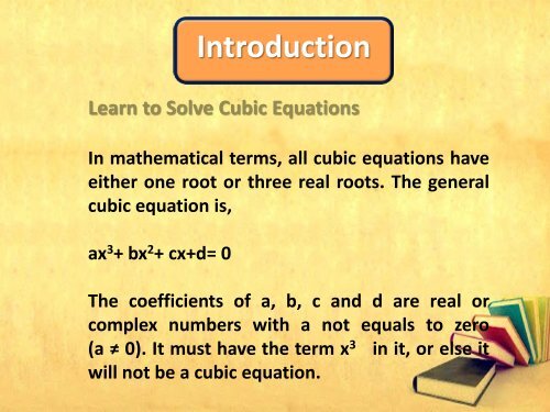 How To Solve Cubic Equation Pdf