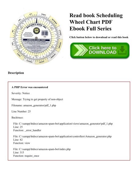 Read book Scheduling Wheel Chart PDF Ebook Full Series
