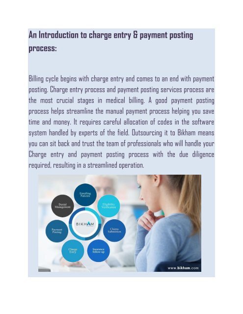 An Introduction to charge entry & payment posting process
