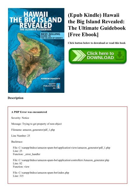 (Epub Kindle) Hawaii the Big Island Revealed The Ultimate Guidebook ...