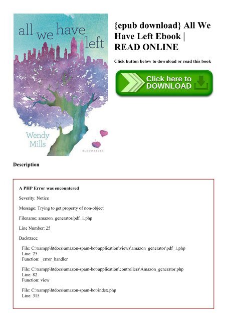 {epub download} All We Have Left Ebook READ ONLINE