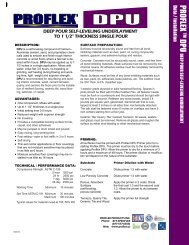 Data Sheet / Installation Guidelines - Proflex Products Inc.