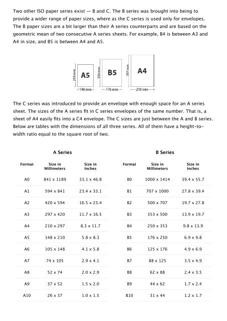 Paper Sizes And Formats The Difference Between A4 And Letter Get What