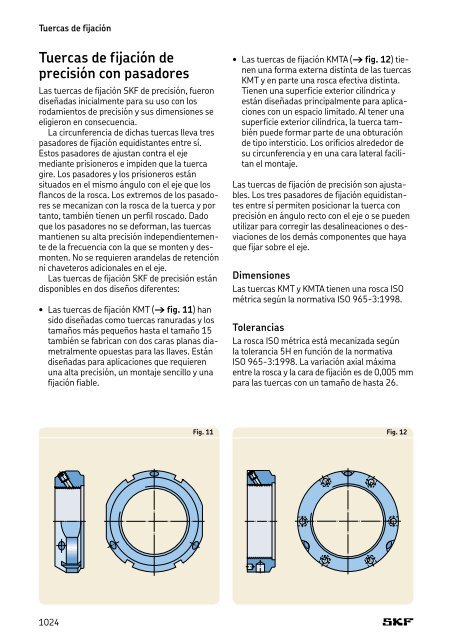 Tuercas de fijación KMFE