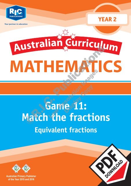 RIC-20318_Maths_games_for_the_Australian_Curriculum_Year_2_Game_11 ...