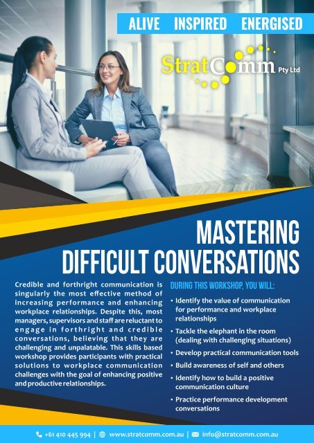 COE_Flyer_difficult Conversations