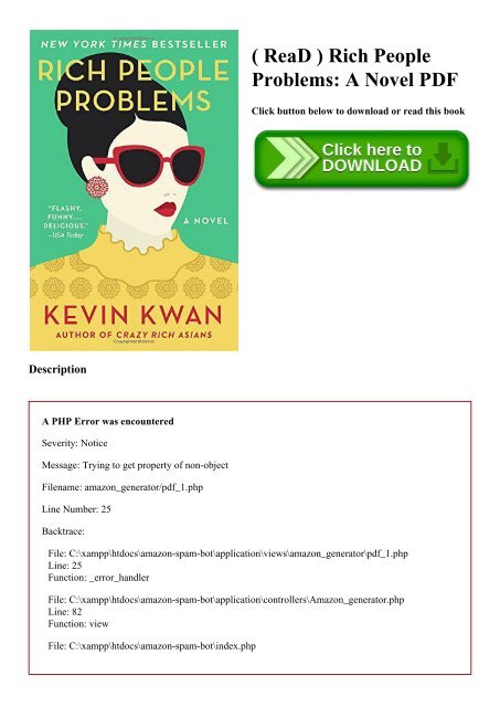 Rich People Problems