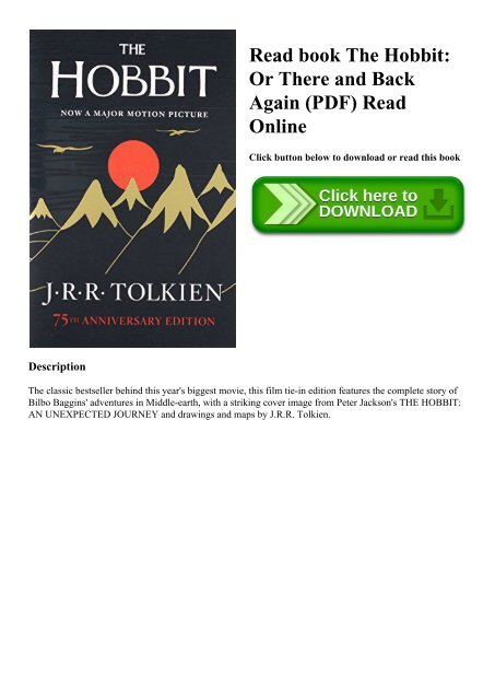 bilbo le hobbit epub