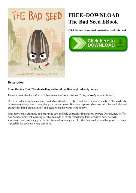 FREE~DOWNLOAD The Bad Seed EBook