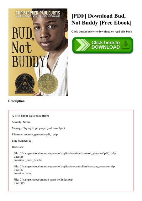 [PDF] Download Bud Not Buddy [Free Ebook]