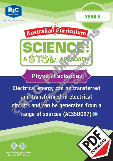 20395_Science_a_STEM_approach_Year_6_Physical_Sciences_Make_it_spark